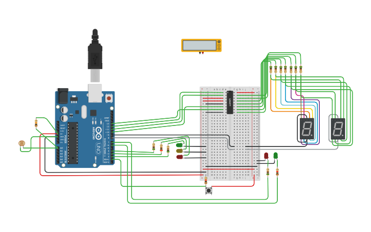 Circuit design EA076 - Projeto 01 | Tinkercad