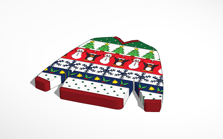 3D design cristmas sweater | Tinkercad