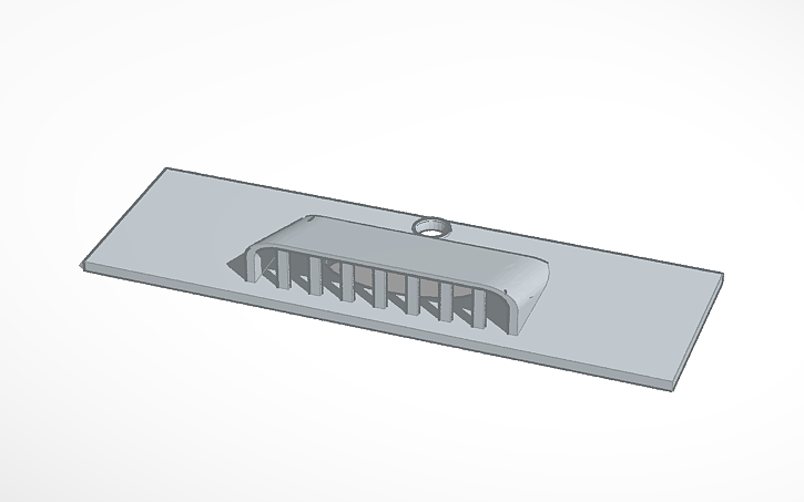 3D design sportster esc door with air scoop intake - Tinkercad