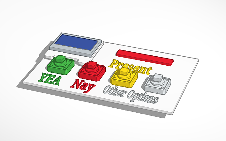 3D design United States House of Representatives Update Voting System ...