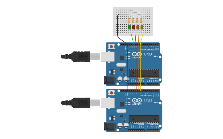 Circuit Design Arduino To Arduino Stepper Simulator Tinkercad