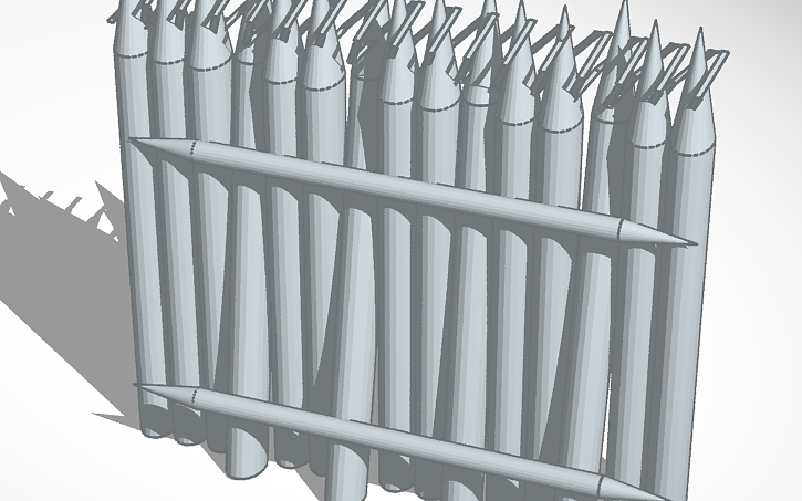 3D design Rust Wooden External Wall - Tinkercad