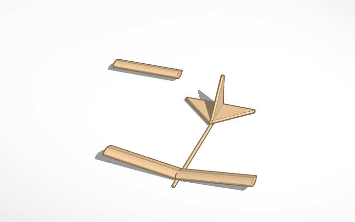 3D design Balsa Wood Glider - Tinkercad