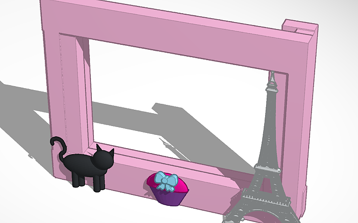 3D design France picture frame - Tinkercad