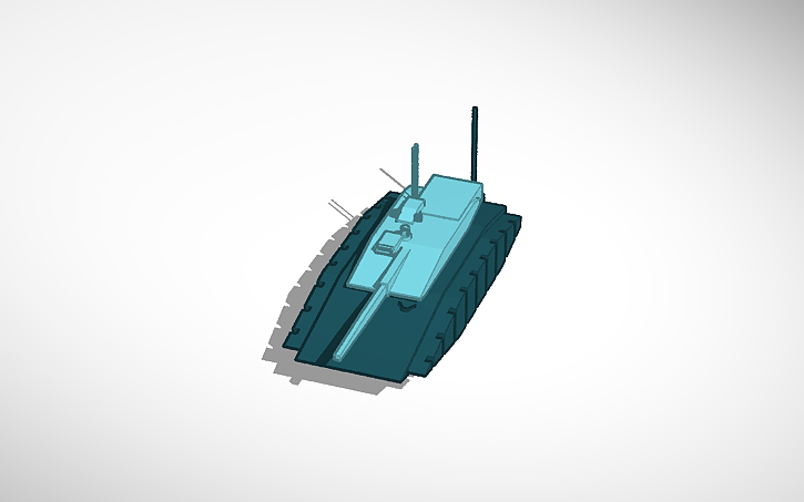 3D design +/- T2 amphibious assault tank (wraith) - Tinkercad