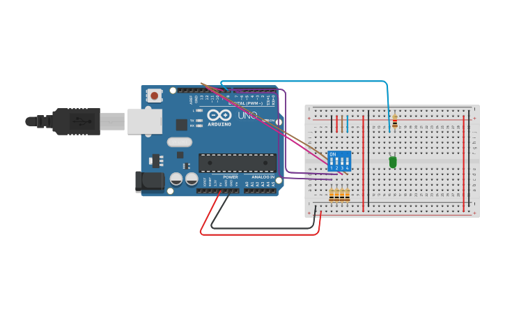 Circuit design and y or + a negada x b + a + b negada - Tinkercad