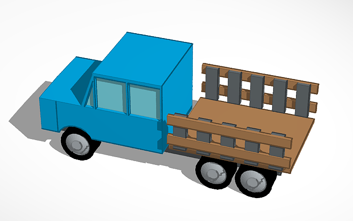 3D design simple truck - Tinkercad