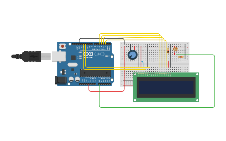 Circuit design Exercício 2 d) | Tinkercad
