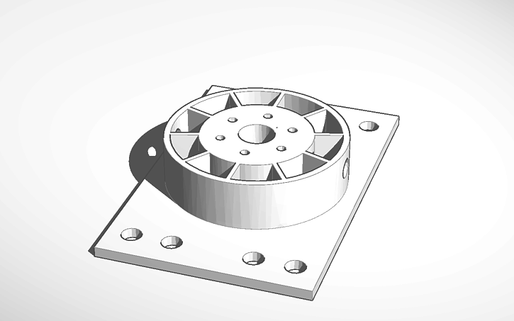 3D design super hub powerwheels | Tinkercad