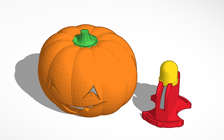 3D design LED Jack-o-Lantern | Tinkercad