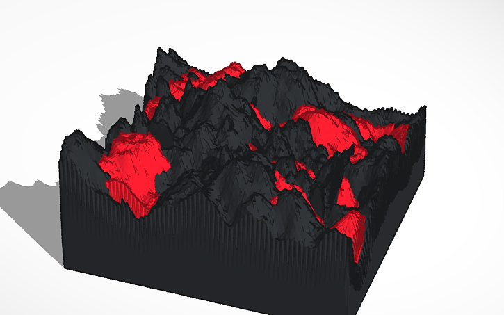3D design Volcano - Tinkercad