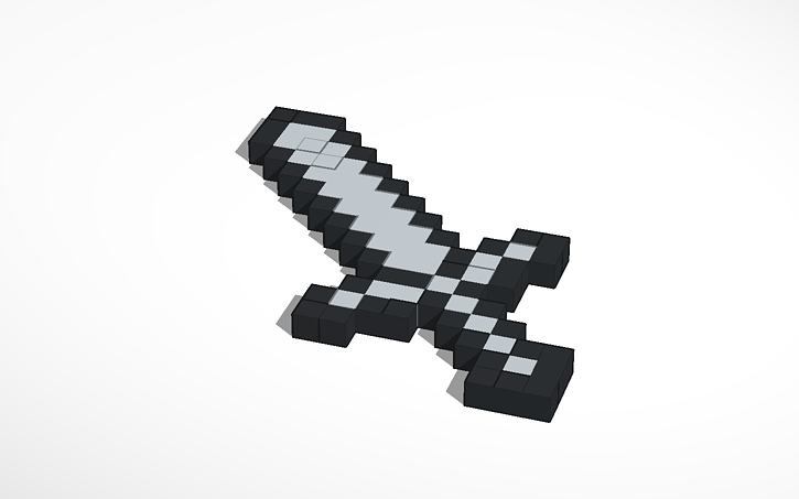 3D design Minecraft Steel Sword by Temmie | Tinkercad