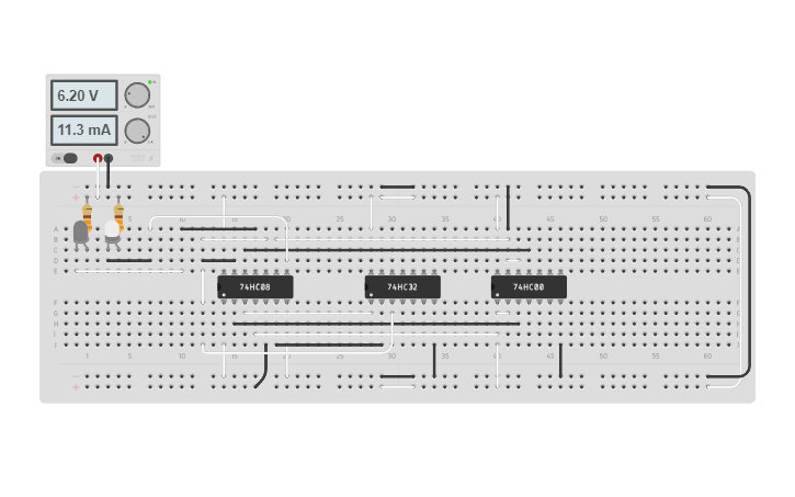 Circuit design MULTIPLEXOR Y DEMULTIPLEXOR | Tinkercad