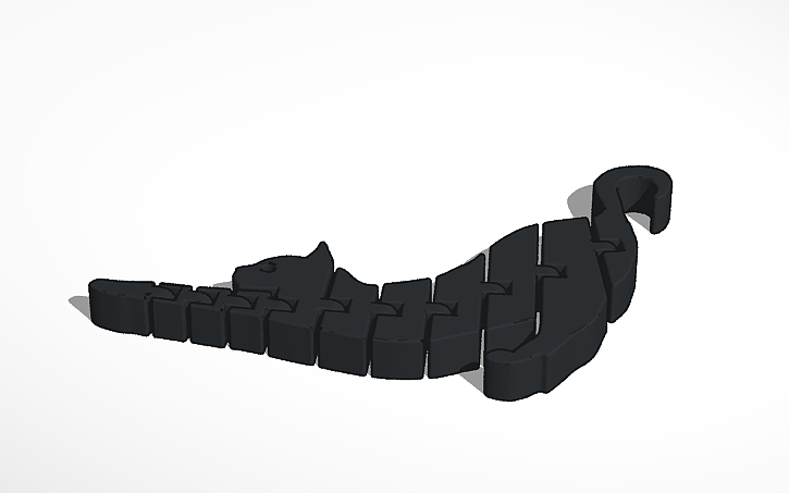 3D design Flexi Cat - Tinkercad
