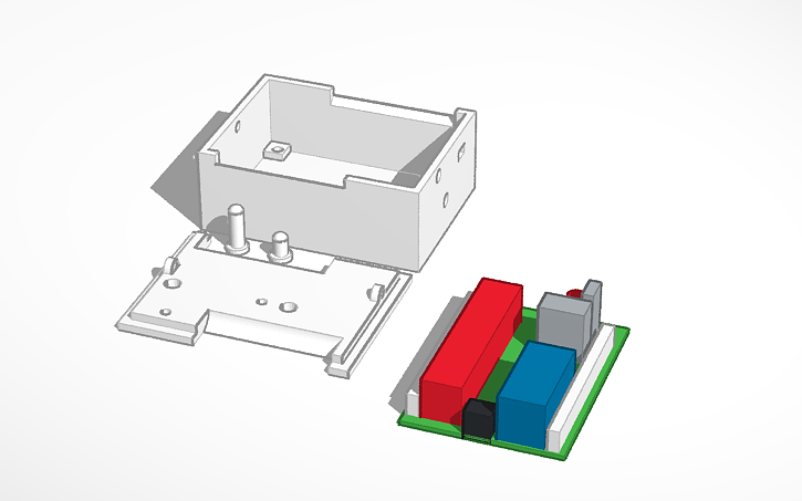 3D design Laseraxe CNC controller box - Tinkercad