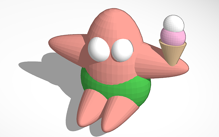 3D design khaedyn's patrick - Tinkercad