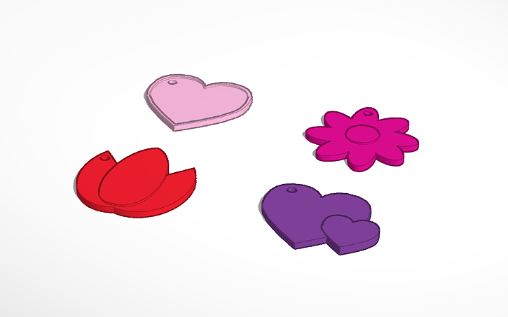 3D design TEMPLATE Valentine | Tinkercad