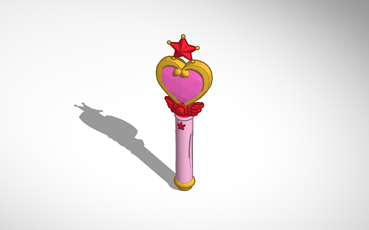 3D design Chibi Usa's moon stick | Tinkercad