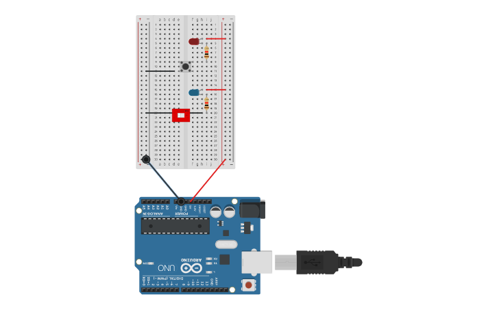 Circuit Design 04 Breadboard Verticale Tinkercad