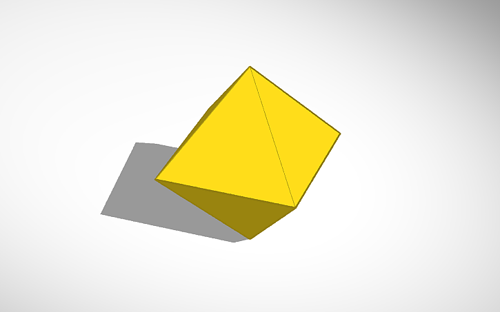 3D design Octahedron - Tinkercad