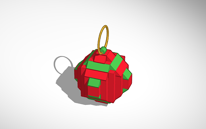 3d Design Christmas Tree Ornament Tinkercad