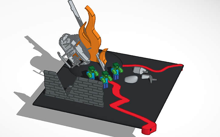 3D design zombie set | Tinkercad