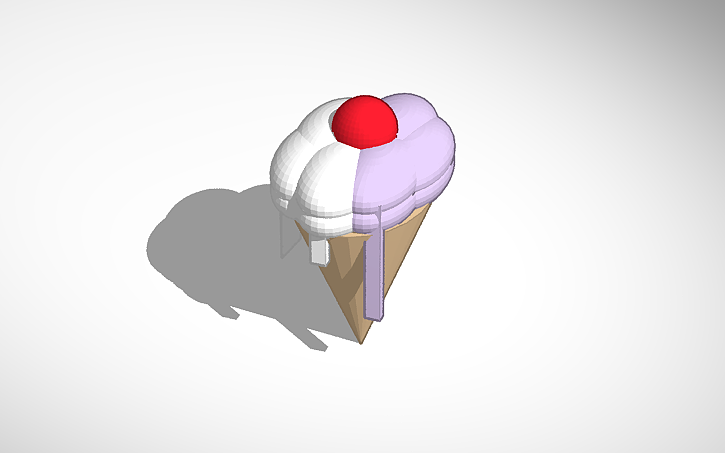 3D design ice cream :> - Tinkercad