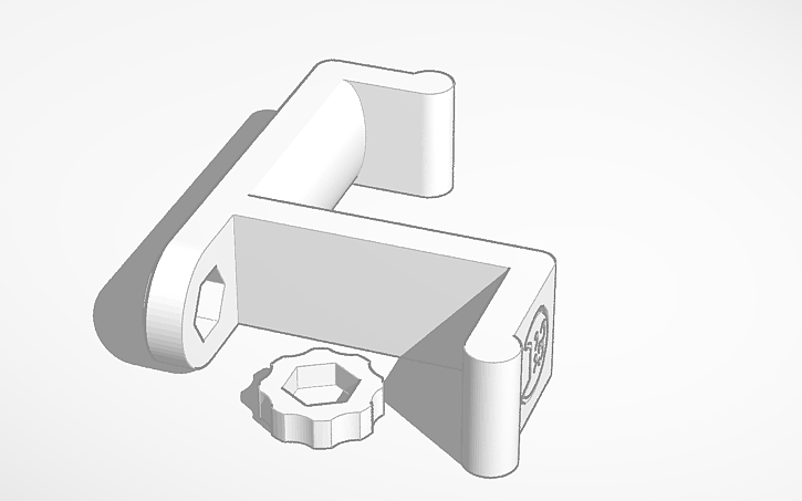 3D design Headphones hook - Tinkercad