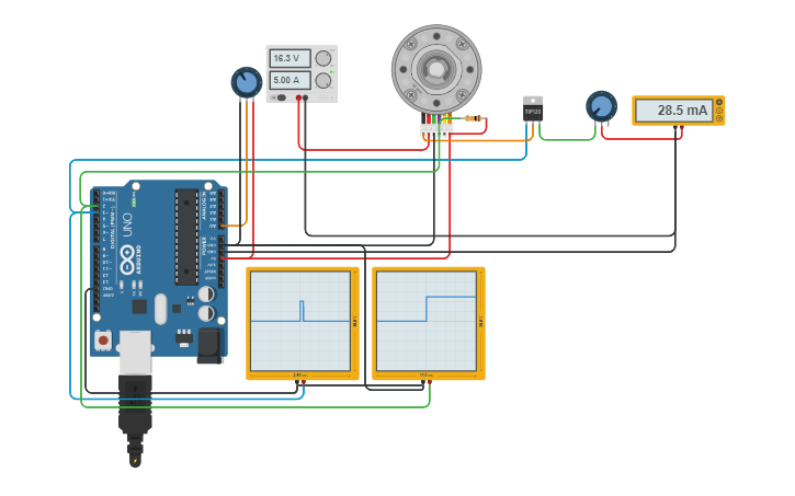 Circuit Design Rotary Encoder Tinkercad