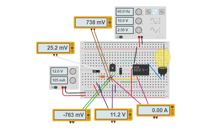 Circuit design Circuito- Lâmpada | Tinkercad