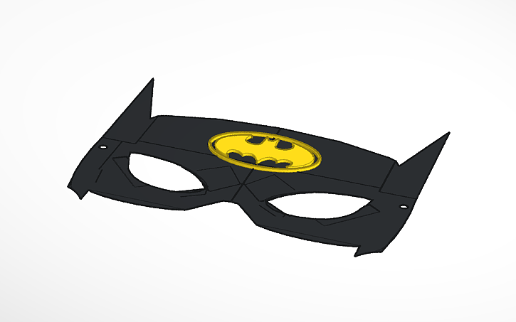 3D design Mascara Batman - Tinkercad