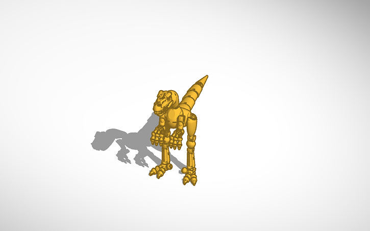 3D design Dinosaurio - Tinkercad