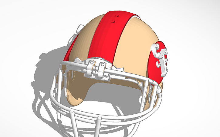3D design Football Helmet 49ers - Tinkercad