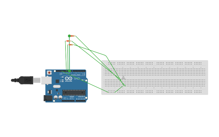 Circuit design LED RGB (Camera) | Tinkercad
