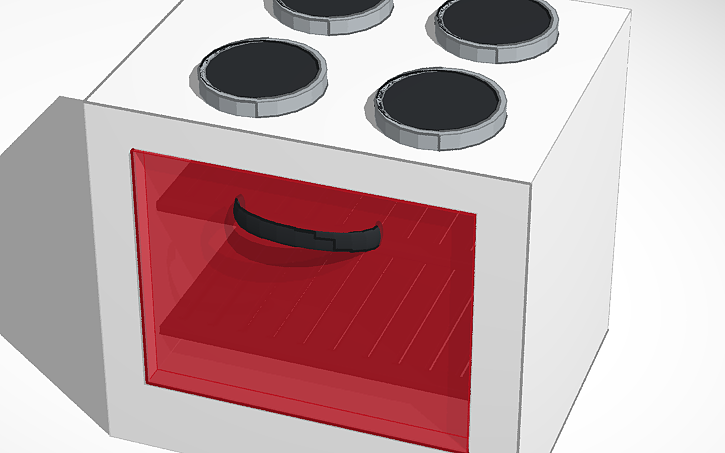 3D design oven - Tinkercad