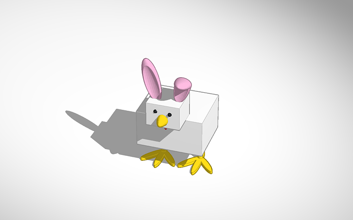 3D design Easter Chicken/Bunny | Tinkercad