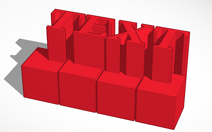 3d Design Text Tinkercad