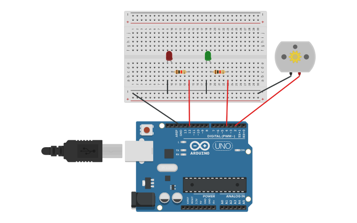 Circuit design Ex.3 - Ground compatilhado | Tinkercad