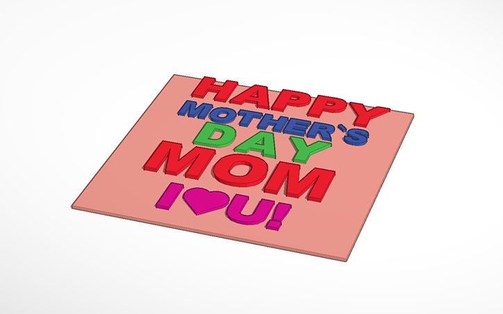 3D design Mother's Day | Tinkercad