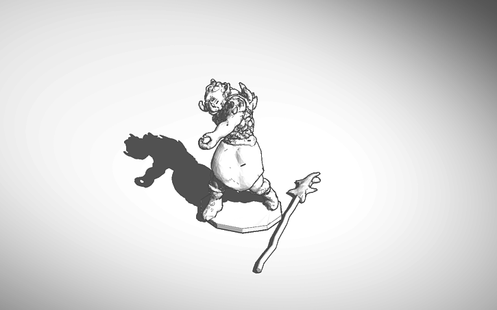 3D design Dragonborn With Halberd | Tinkercad