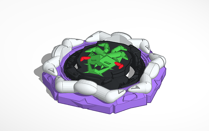 3D design Copy of Seething Typhon Beyblade burst Quadstrike - Tinkercad