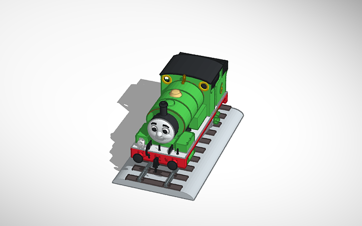3D design Percy the Small Green Engine - Tinkercad