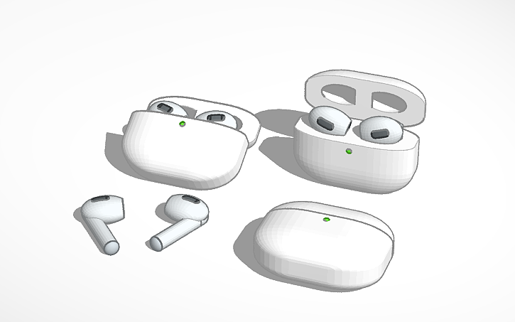 3D design AirPods - Tinkercad