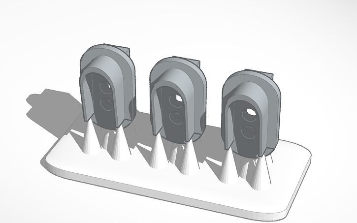 3D design Ho Scale Modern signal target - Tinkercad