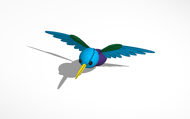 3D design humming bird | Tinkercad