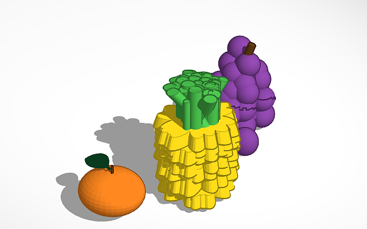3D design fruits :> - Tinkercad