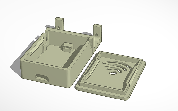 3D design Push Me Bot Box - Tinkercad
