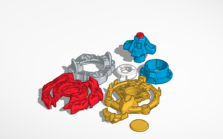 3D design B-23/12 Xcalibur Force Xtreme - Beyblade Burst Model - Tinkercad