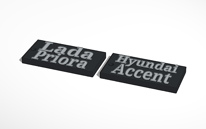 3D design Брелки | Tinkercad