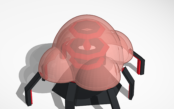 3D design huge complex with energy sheild - Tinkercad